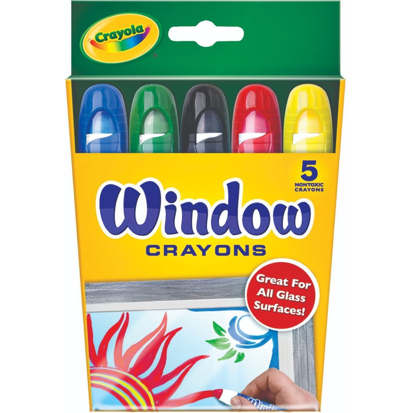 Crayola 5 Washable Window Crayons